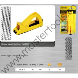 350503 TOPMASTER Rindea pentru rigips lungime 140 mm latime 40 mm