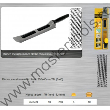 350509 TOPMASTER Rindea metalica rigips latime 40 mm lungime 250 mm