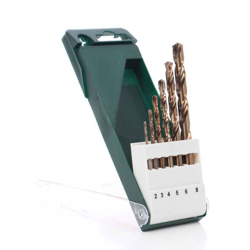 2609255087 BOSCH Set 6 burghie 2-8mm, metal, inox, prindere cilindrica