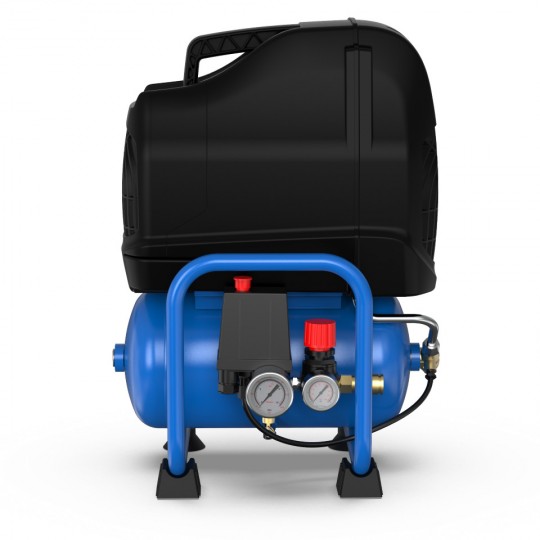 Compresor de aer cu piston fara ulei, semi-silentios - 1.5 kW, 222 L ...