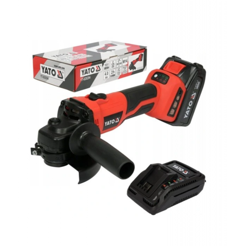 YT-828295 YATO Polizor unghiular 125mm Li-Ion 18V 4Ah,motor fara perii
