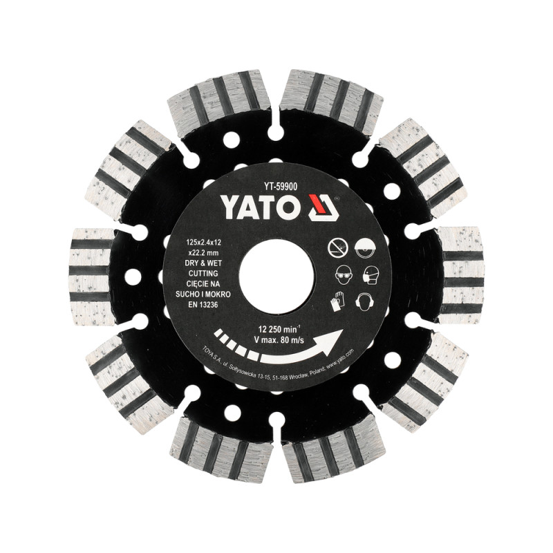 YT-59900 YATO Disc pentru beton armat, diametru 125 mm
