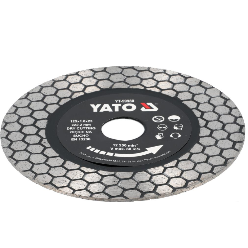 YT-59980 YATO Disc pentru ceramica si granit, diametru 125 mm
