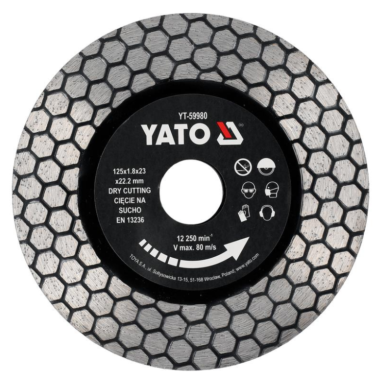 YT-59980 YATO Disc pentru ceramica si granit, diametru 125 mm
