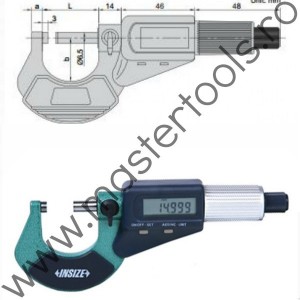INSIZE Micrometru digital de exterior