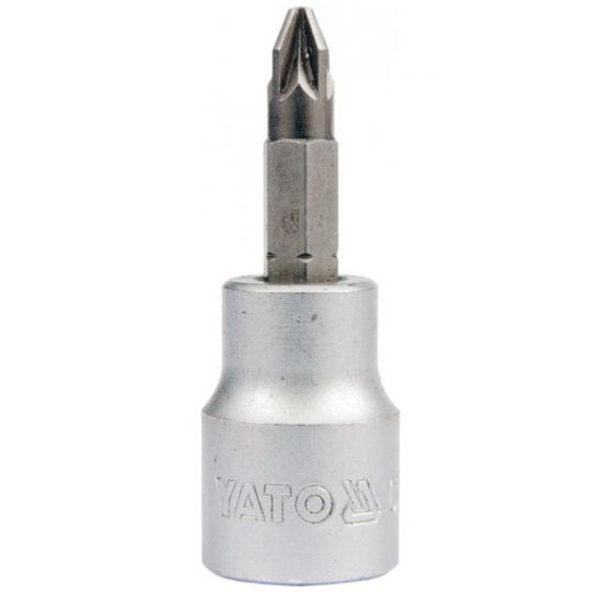 YT-7704 YATO Bit stea PZ2 cu adaptor prindere patrat 3/8 lungime 50 mm