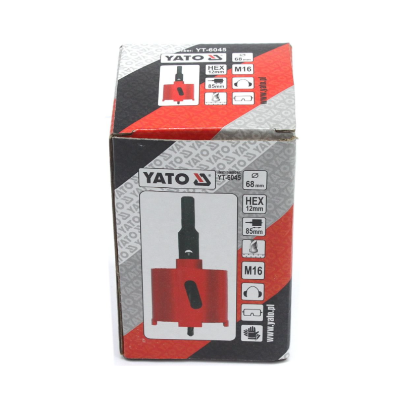 YT-6046 YATO Carota diamantata M16 pentru beton 82 mm hexagon 12 mm